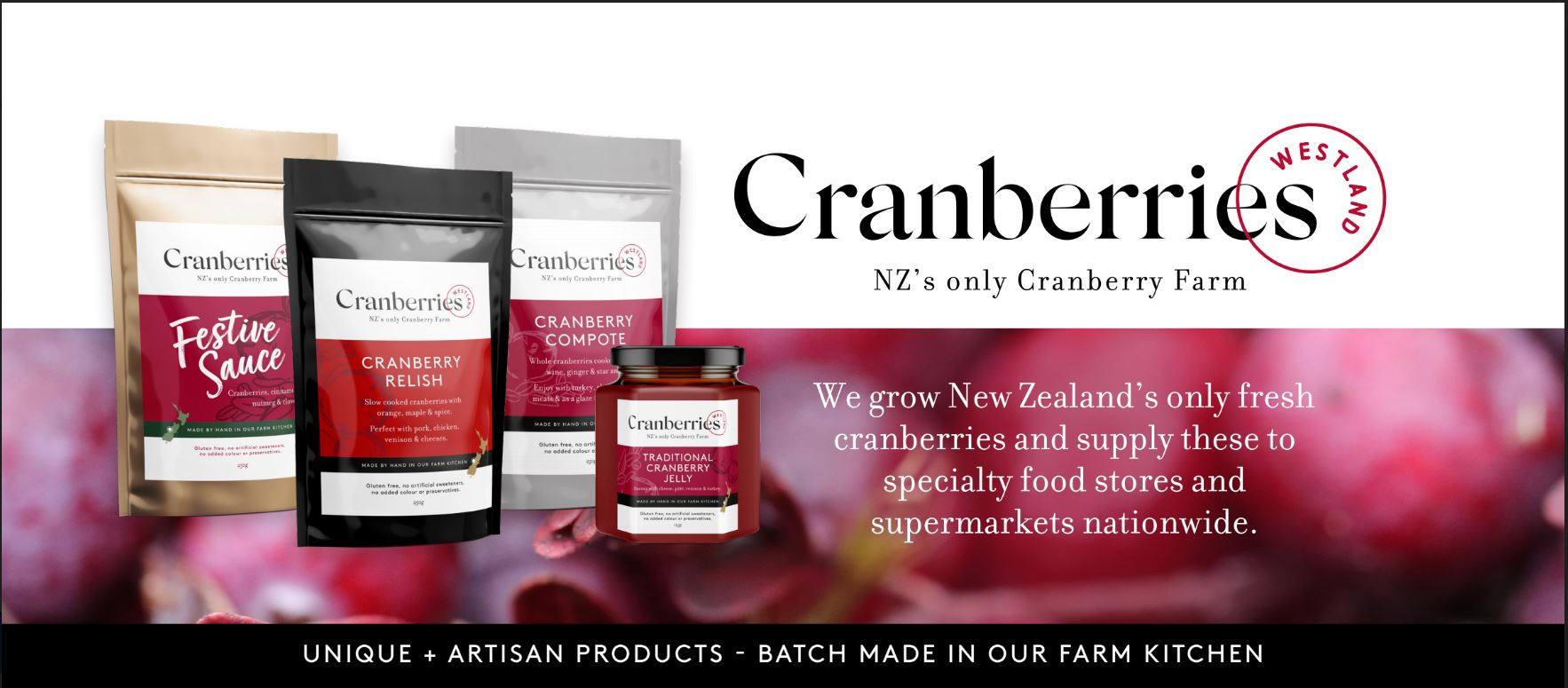 Cranberries Westland | NZ's only genuine cranberry growers.